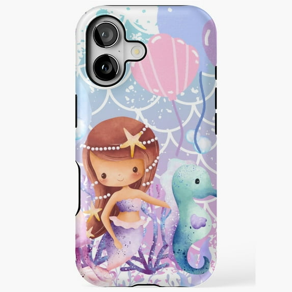 Fantasy Mermaid Ocean Underwater Art iPhone Case 17 through 11 Pro Max ...