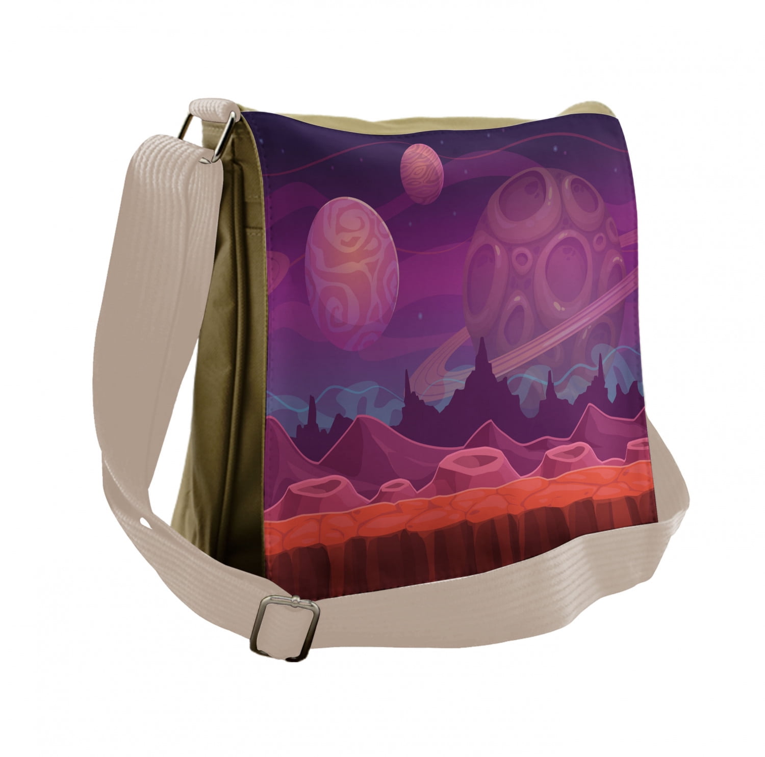 Fantasy Messenger Bag, Alien Dreamy Landscape, Unisex Cross-body, by ...