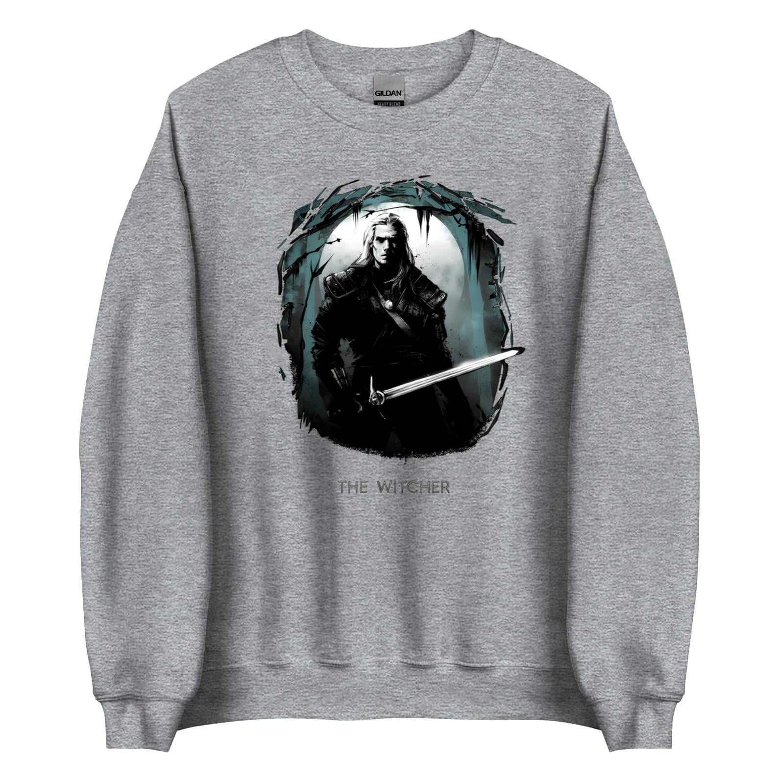 Fantasy Monster Hunter Pose Print Black Shirt, Dark Fantasy Adventure ...