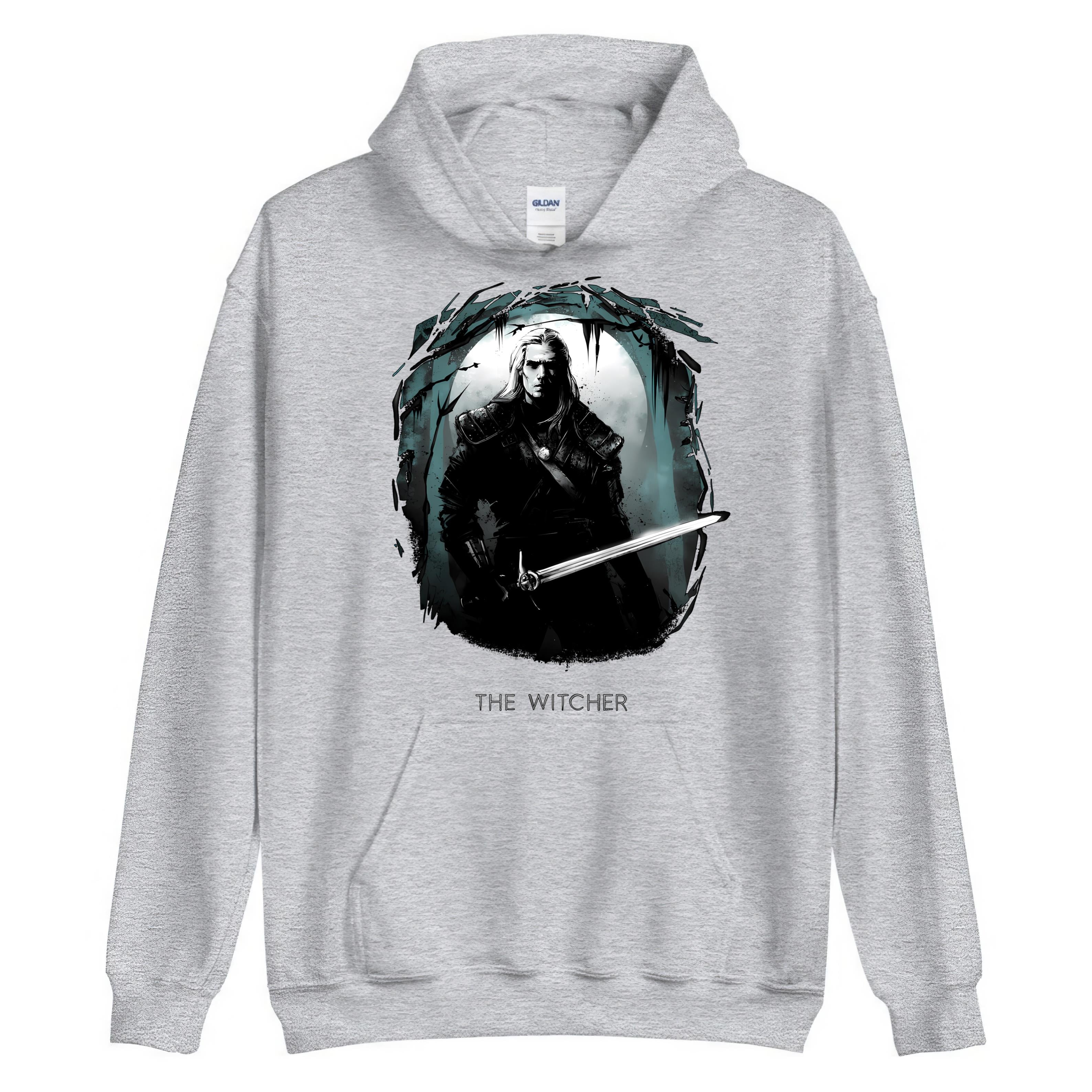 Fantasy Monster Hunter Pose Print Black Shirt, Dark Fantasy Adventure ...