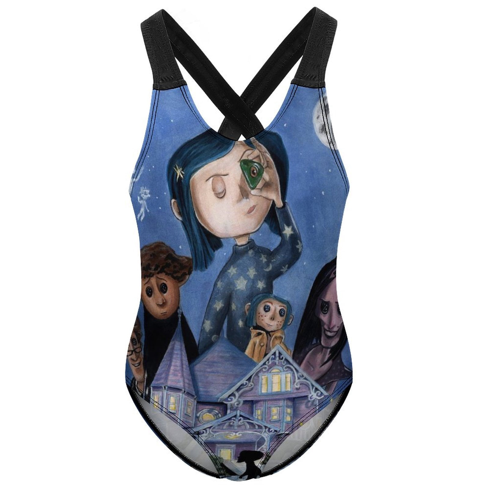 Fantasy Movie Coraline Girl's One-piece Swimsuit Summer Children's ...