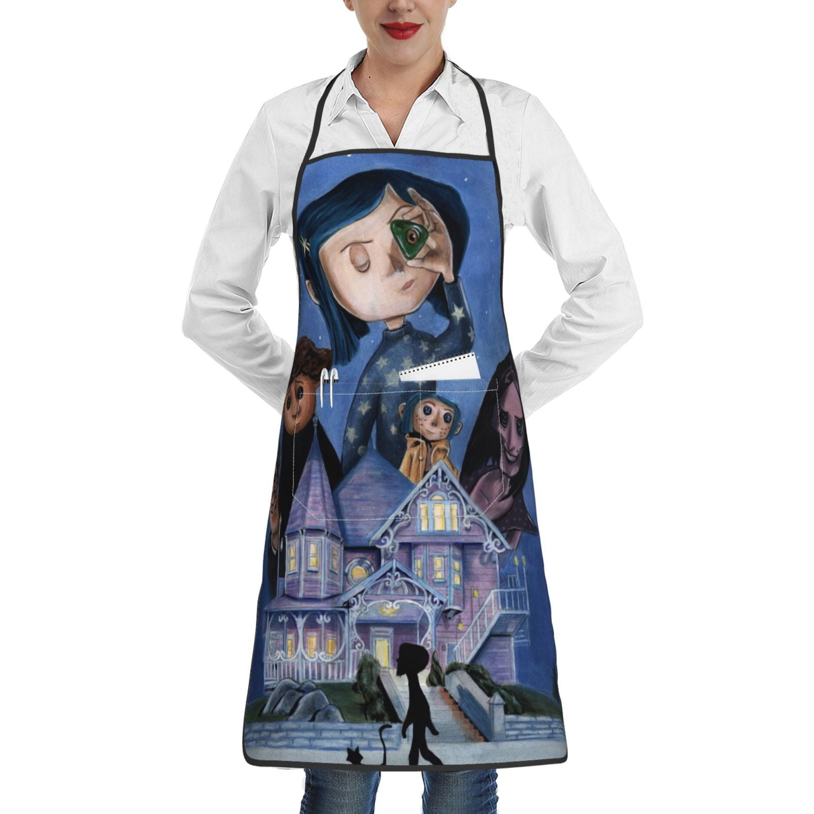 Fantasy Movie Coraline Waterproof Apron Home Decor Kitchen Fashion ...