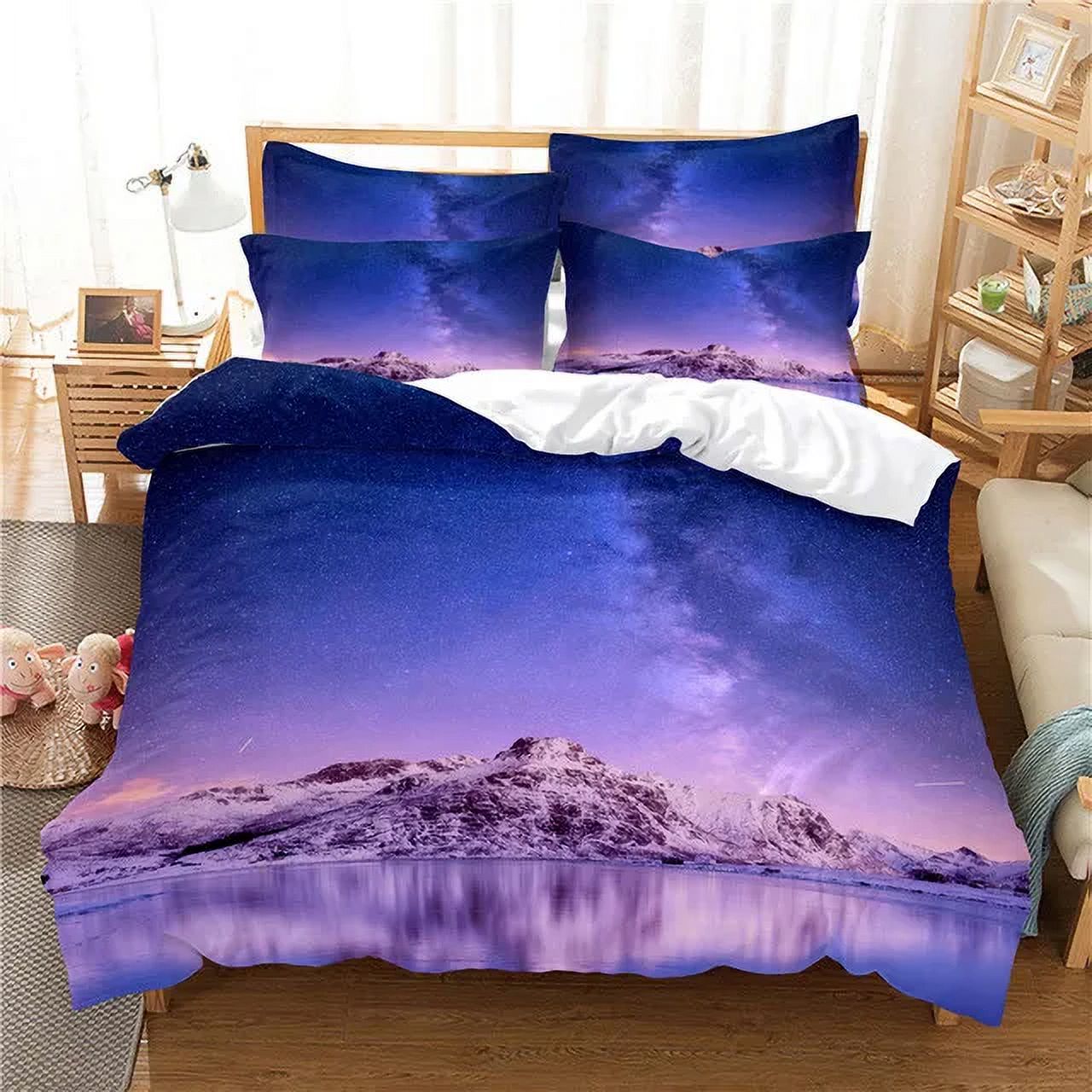 Fantasy Night King Duvet Cover Magical Sky Scenery Bedding Set for Kids ...