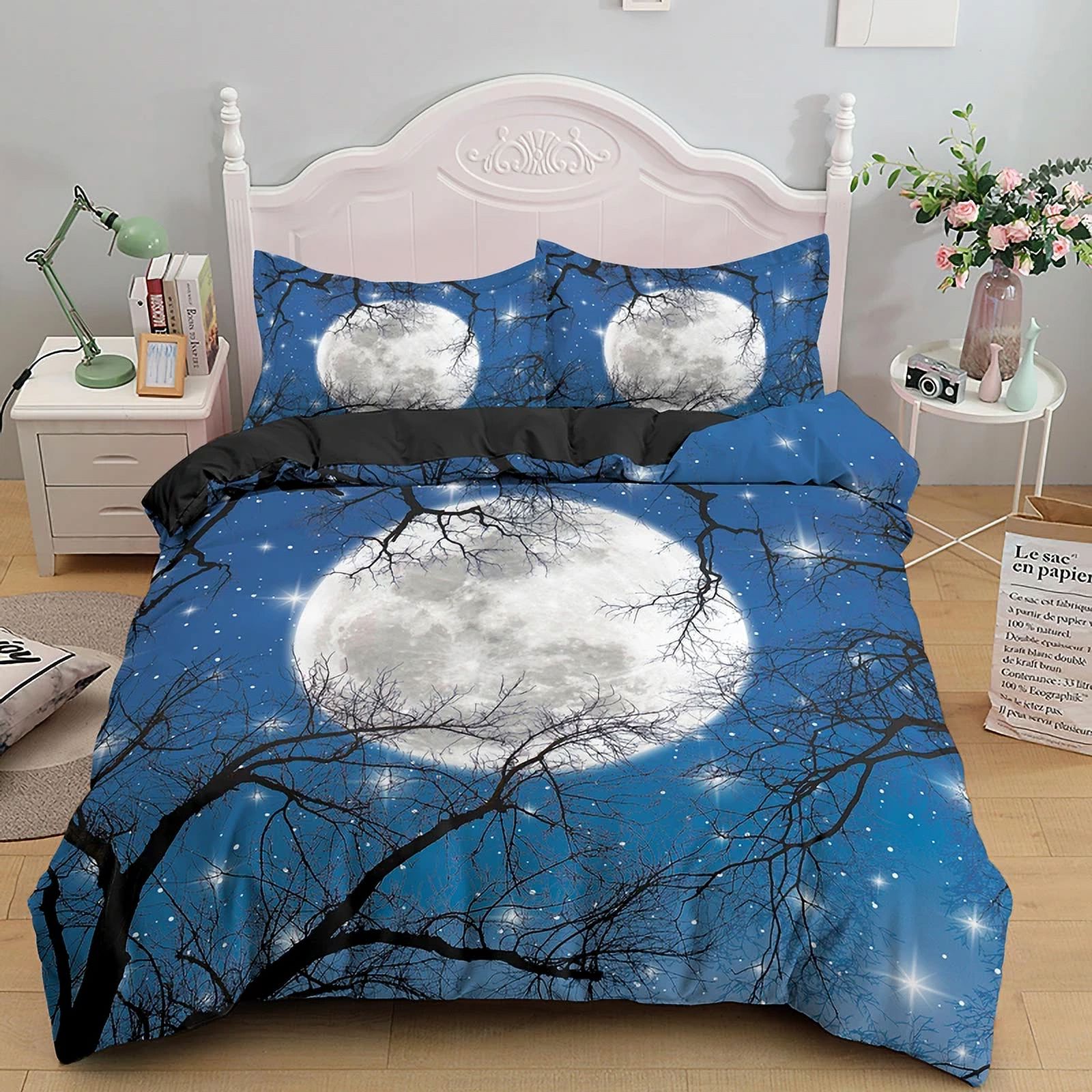 Fantasy Night King Duvet Cover Magical Sky Scery Bedding Set for Kids ...