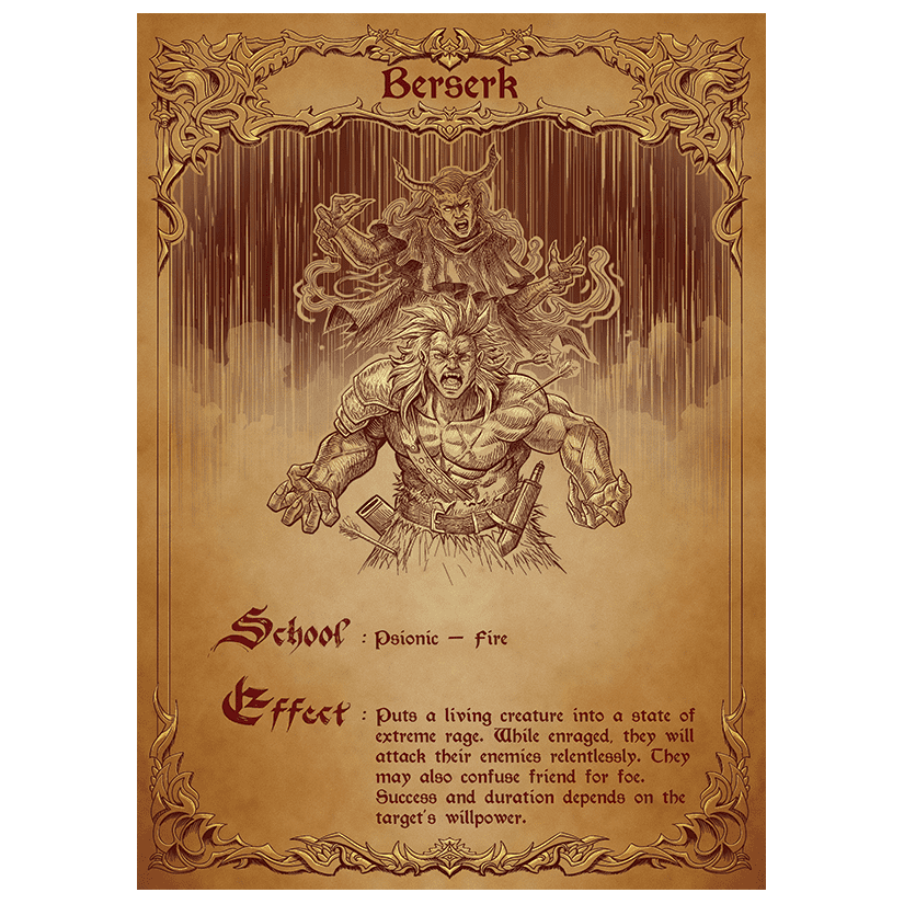 Fantasy North - Berserk - Spell Scroll Series - 100 Textured Matte TCG ...