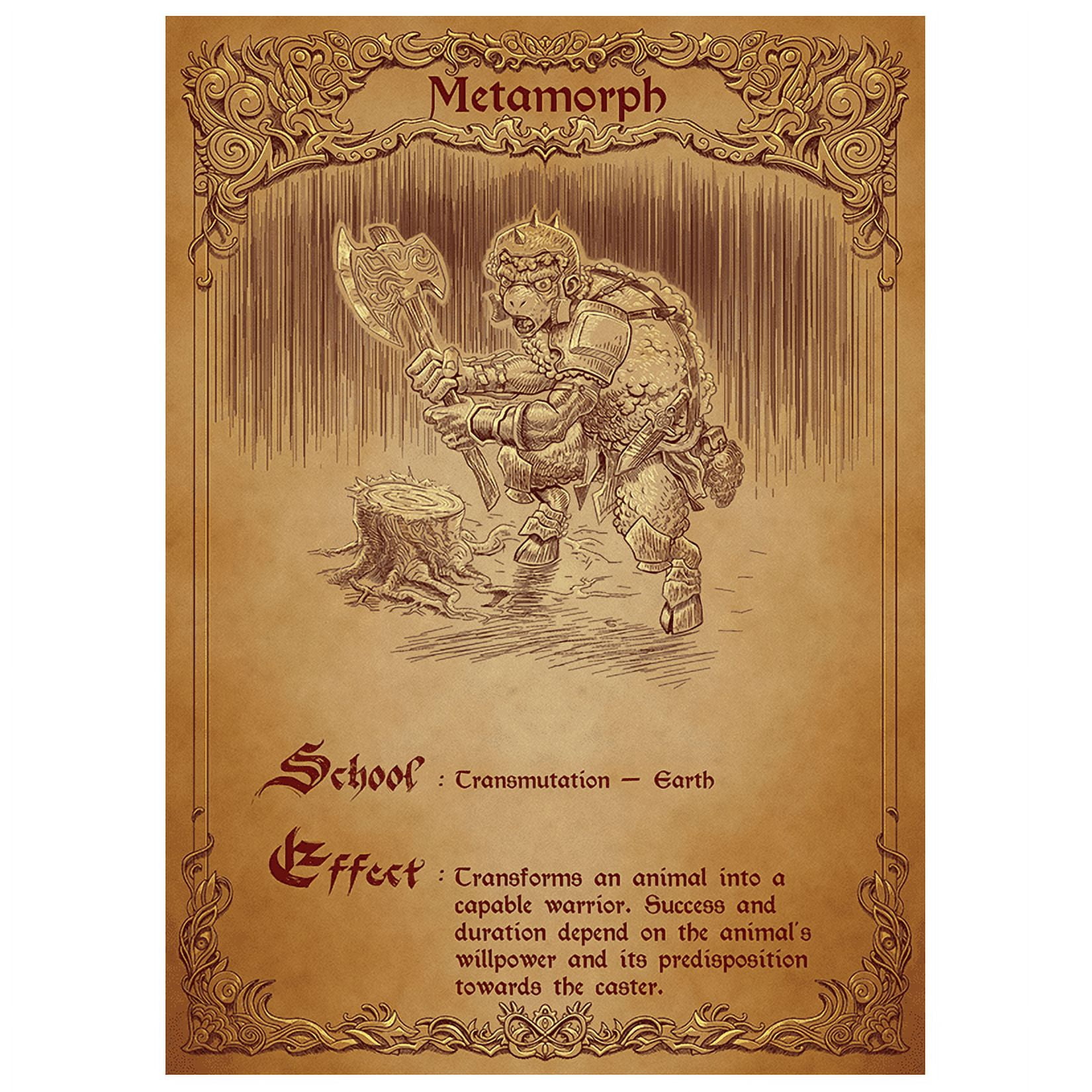 Fantasy North - Metamorph - Spell Scroll Series - 100 Textured Matte ...
