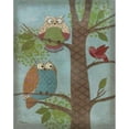 Fantasy Owls Vertical II Poster Print by Paul Brent (22 x 28) - Walmart.com