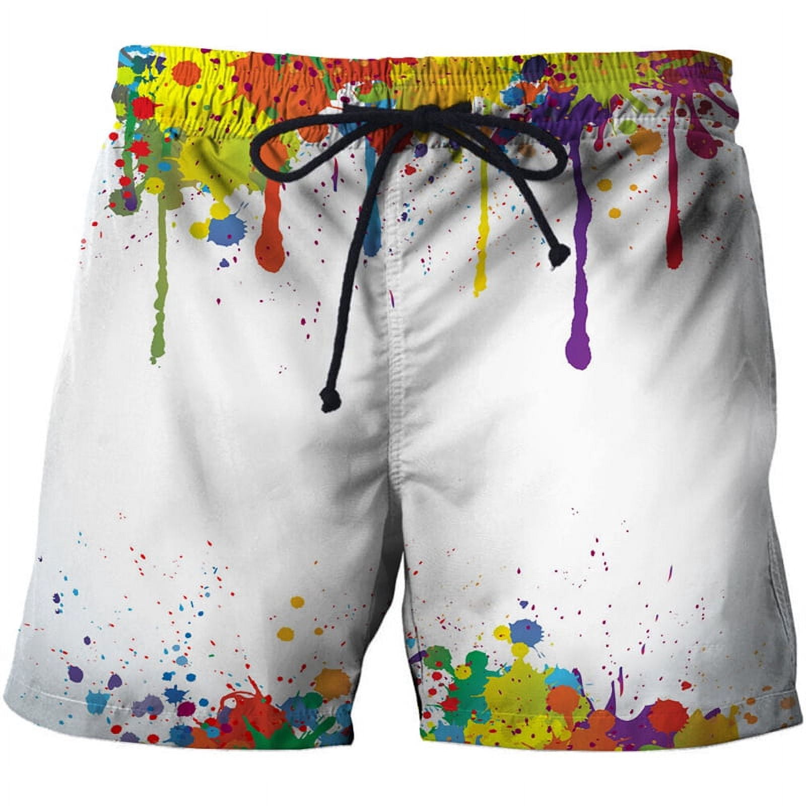 Fantasy Painting Graphic Shorts Pants Men Summer Gym Swim Trunks Hawaii ...
