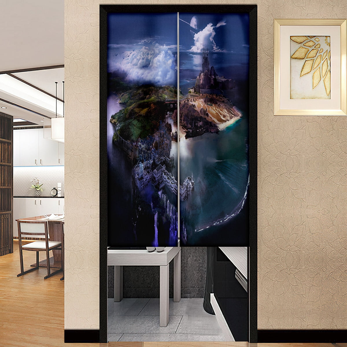 Fantasy Pink Sakura World Door Curtain Chinese Panel Japanese Style ...