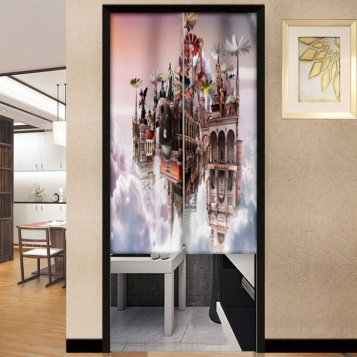 Fantasy Pink Sakura World Door Curtain Chinese Panel Japanese Style ...