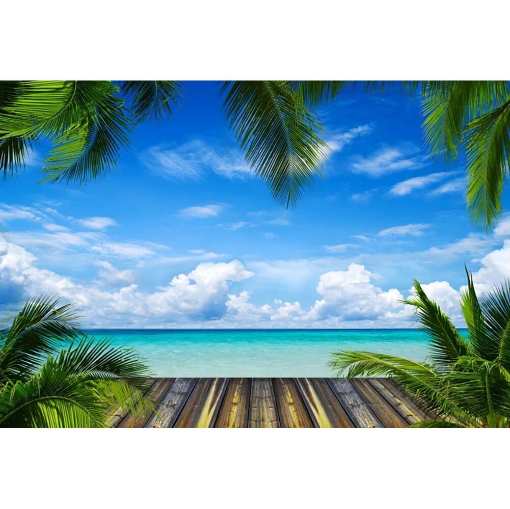 Fantasy Princess Castle Backdrop Rainforest Botanical Background Blue ...