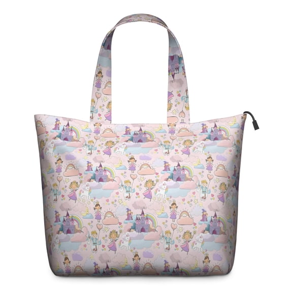Fantasy Princess Castle Pattern Travel Tote Bags for Women Carry On ...