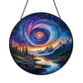 Fantasy Reader Stained Glass Style Suncatcher – Night Theme Window Art ...