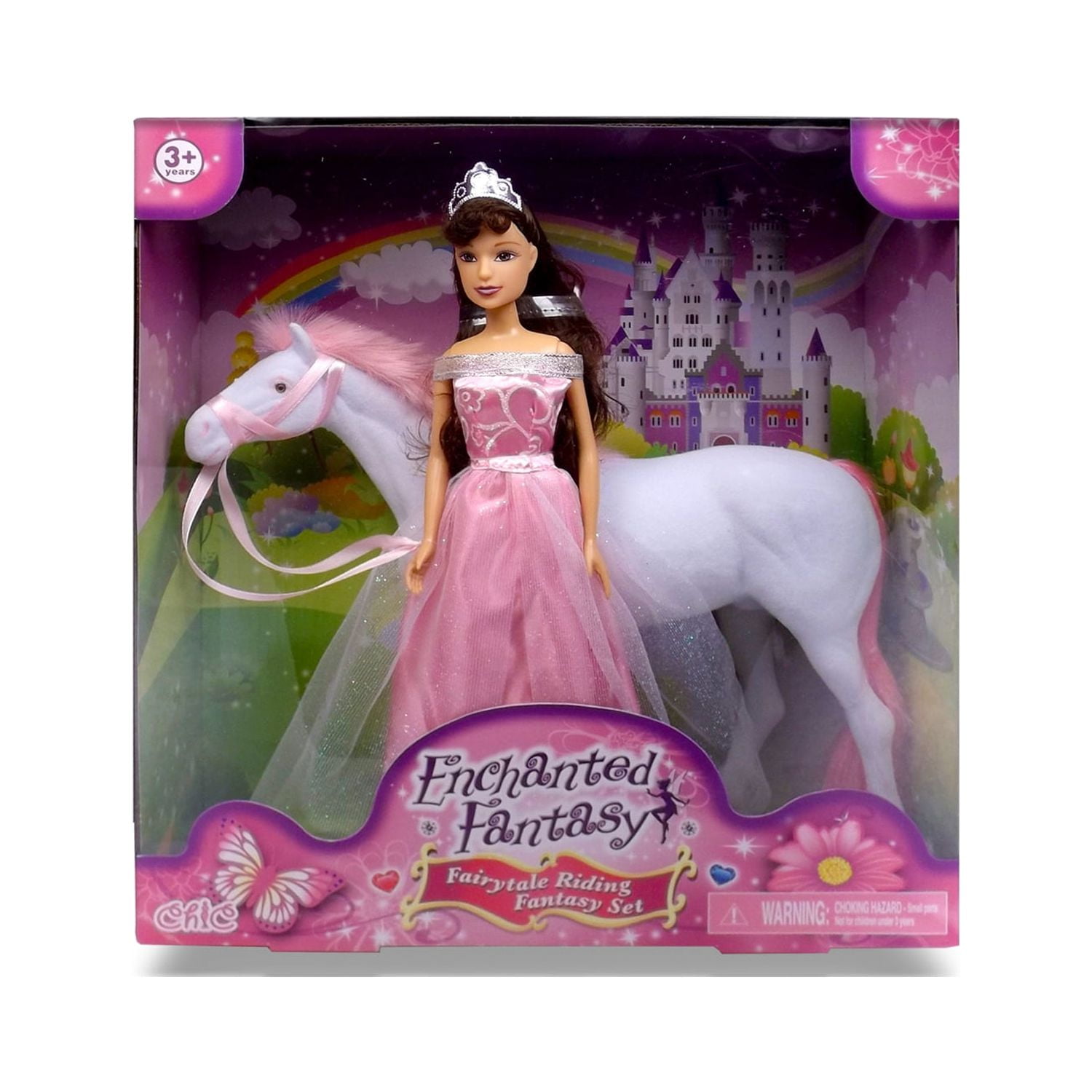 Enchanted Fantasy Princess Doll with Tiara and Horse Gift Set for Ages ...
