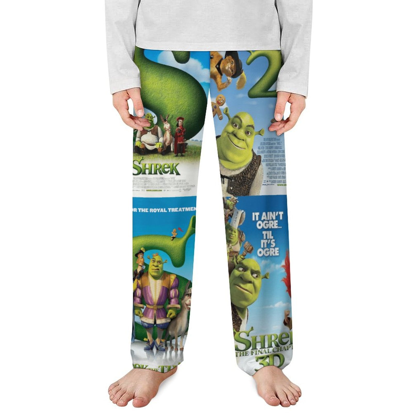Fantasy Shrek Children's Pajamas Cozy Lounge Straight Leg Sleeping ...