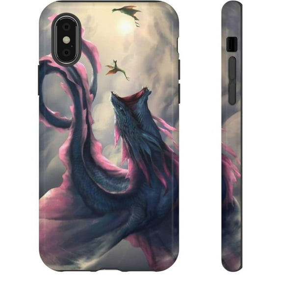 Fantasy Sky Serpent Dragon Phone Case for iPhone 17 11 12 13 14 15 16 ...