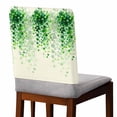 Fantasy Spring Plant Chair Covers Set of 8 Watercolor Gradient Green ...