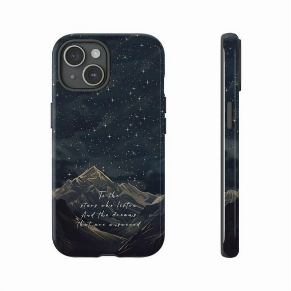 Fantasy Starry Sky Bookish Phone Case Magical Night Reader Art for ...