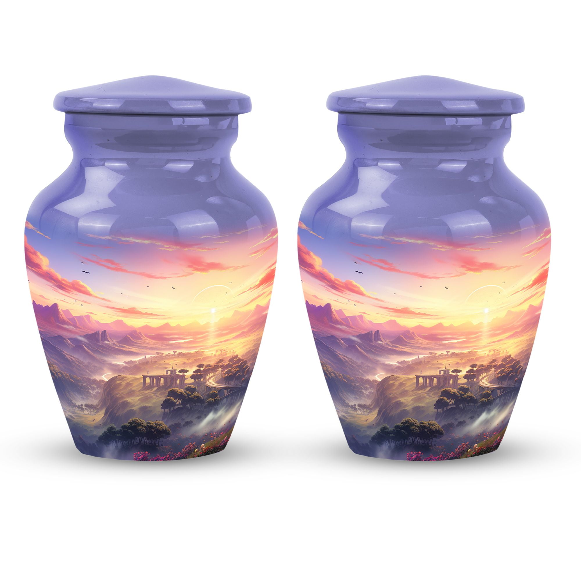 Fantasy Sunset Valley Cremation Urn Human Ashes - Urns For Human Ashes ...