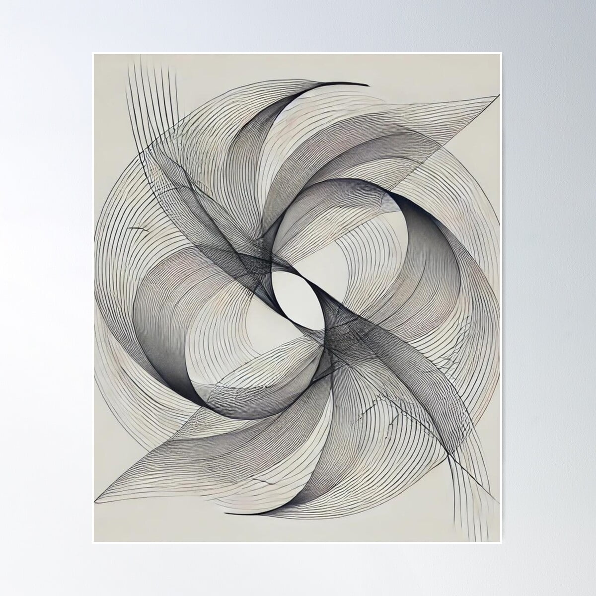 Fantasy Surrealism Pencil Drawing Poster Wall Art, Modern Wall Decor ...