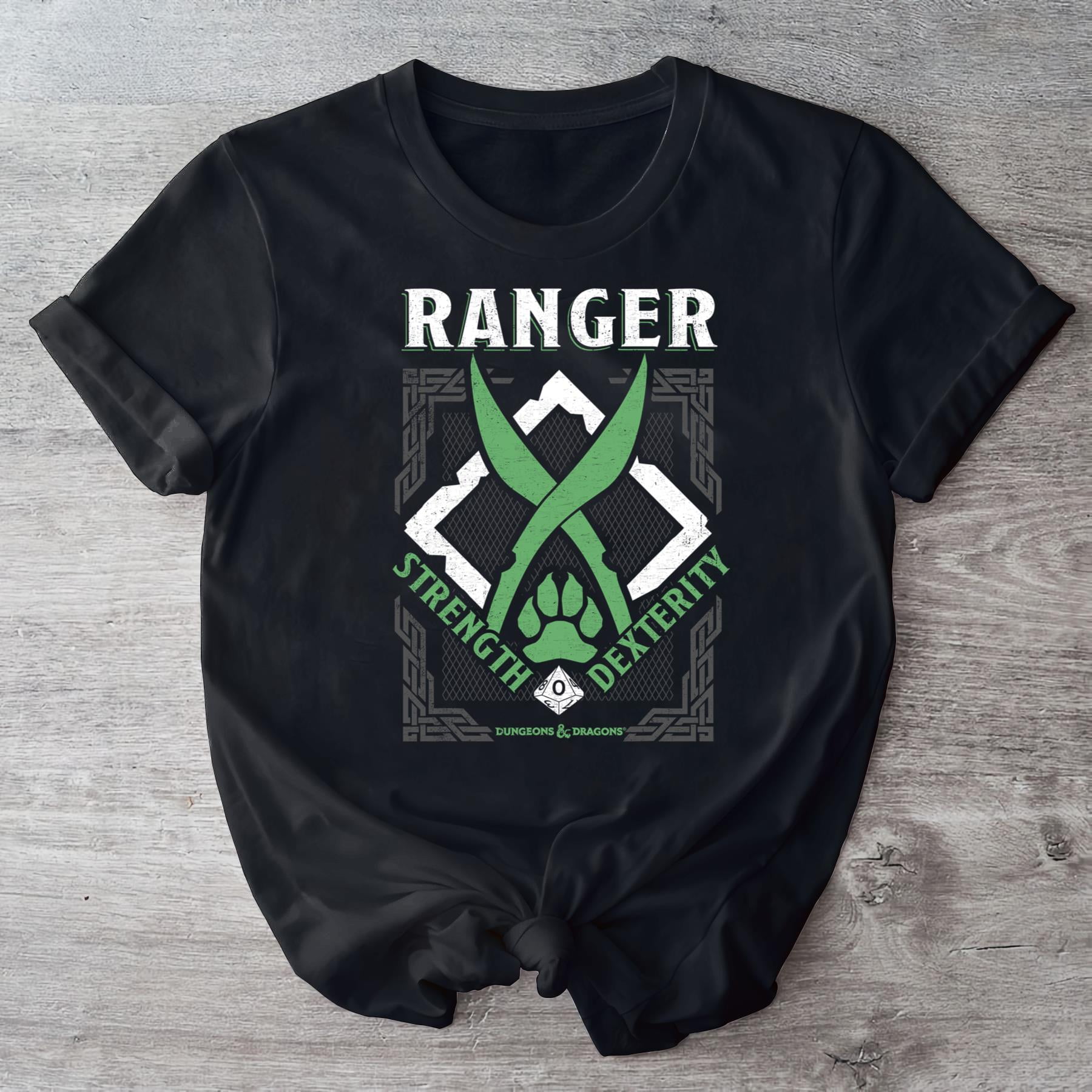 Fantasy Tabletop Ranger Class Shirt, Roleplaying Adventure Graphic Tee, RPG Explorer Style ...