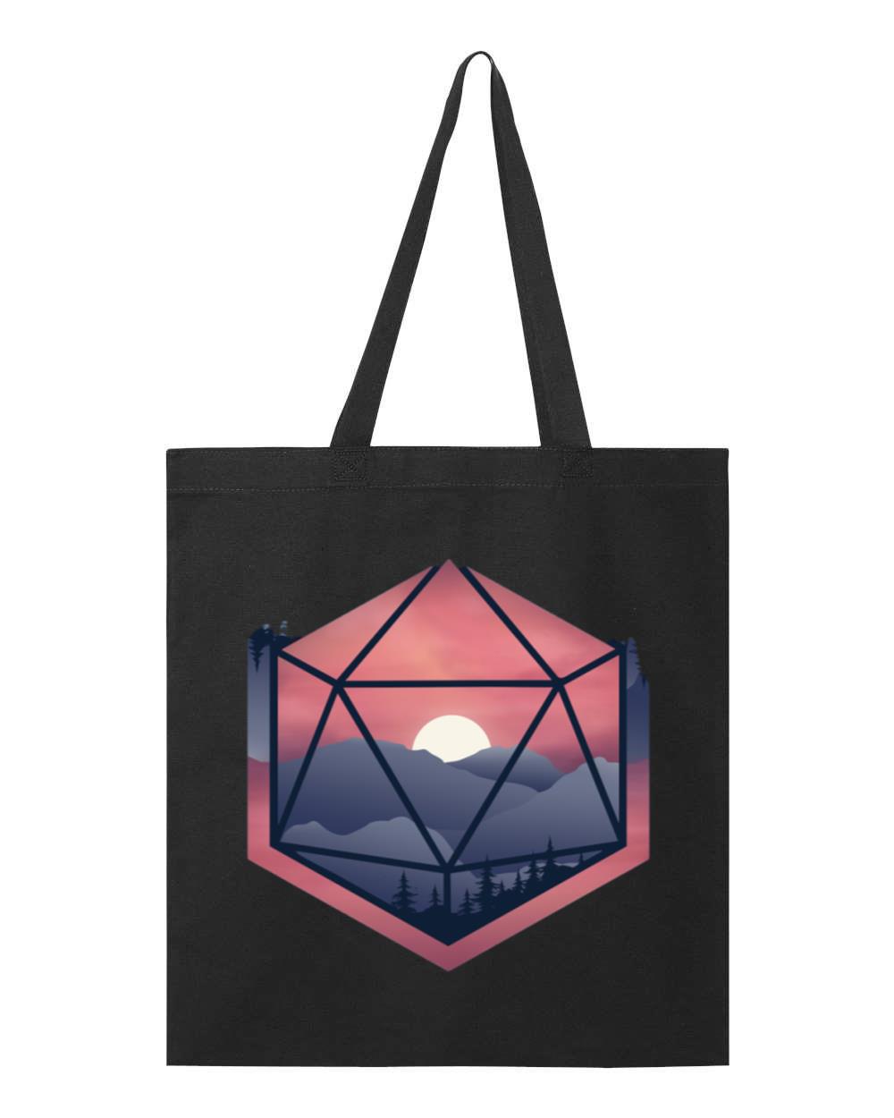 Fantasy Trail Tote Bag with Mountain Dice and RPG Hiking Adventure ...