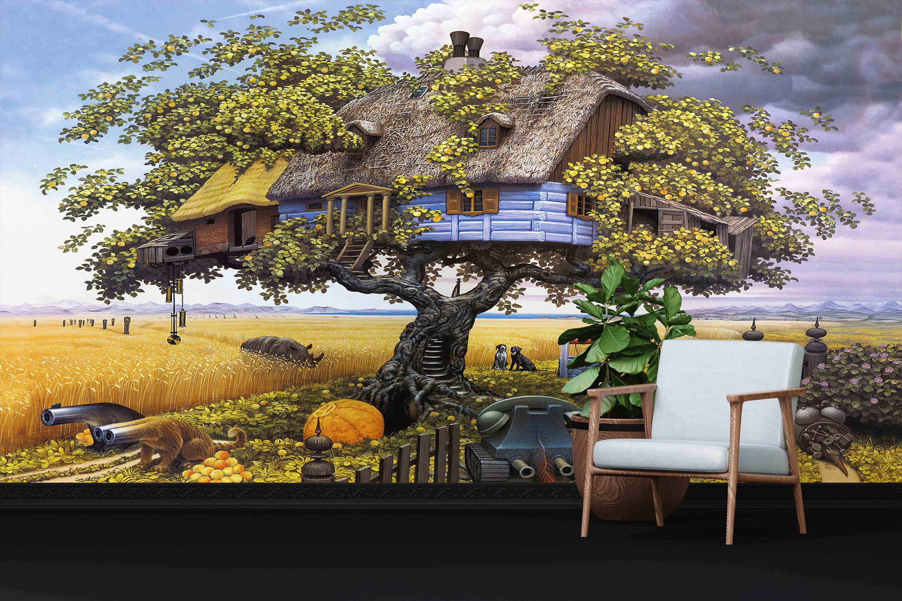 Fantasy Tree, Modern Wallpaper, Bright Wallpaper, 3d Wallpaper ...