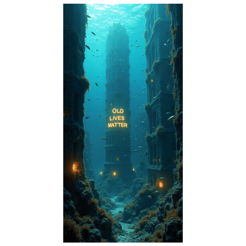 Fantasy Tree Themed Banner with Inspiring Message Old Lives Matter for ...