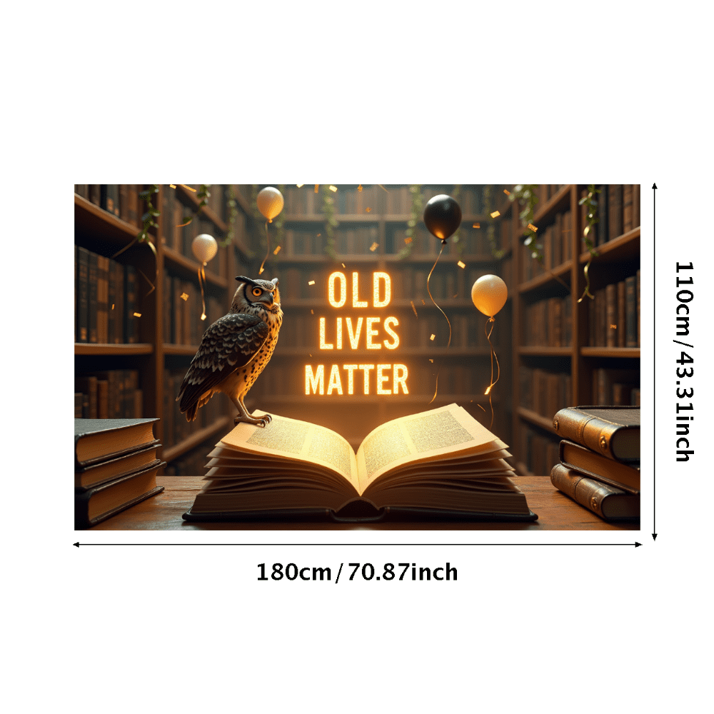 Fantasy Tree Themed Banner with Inspiring Message Old Lives Matter for ...