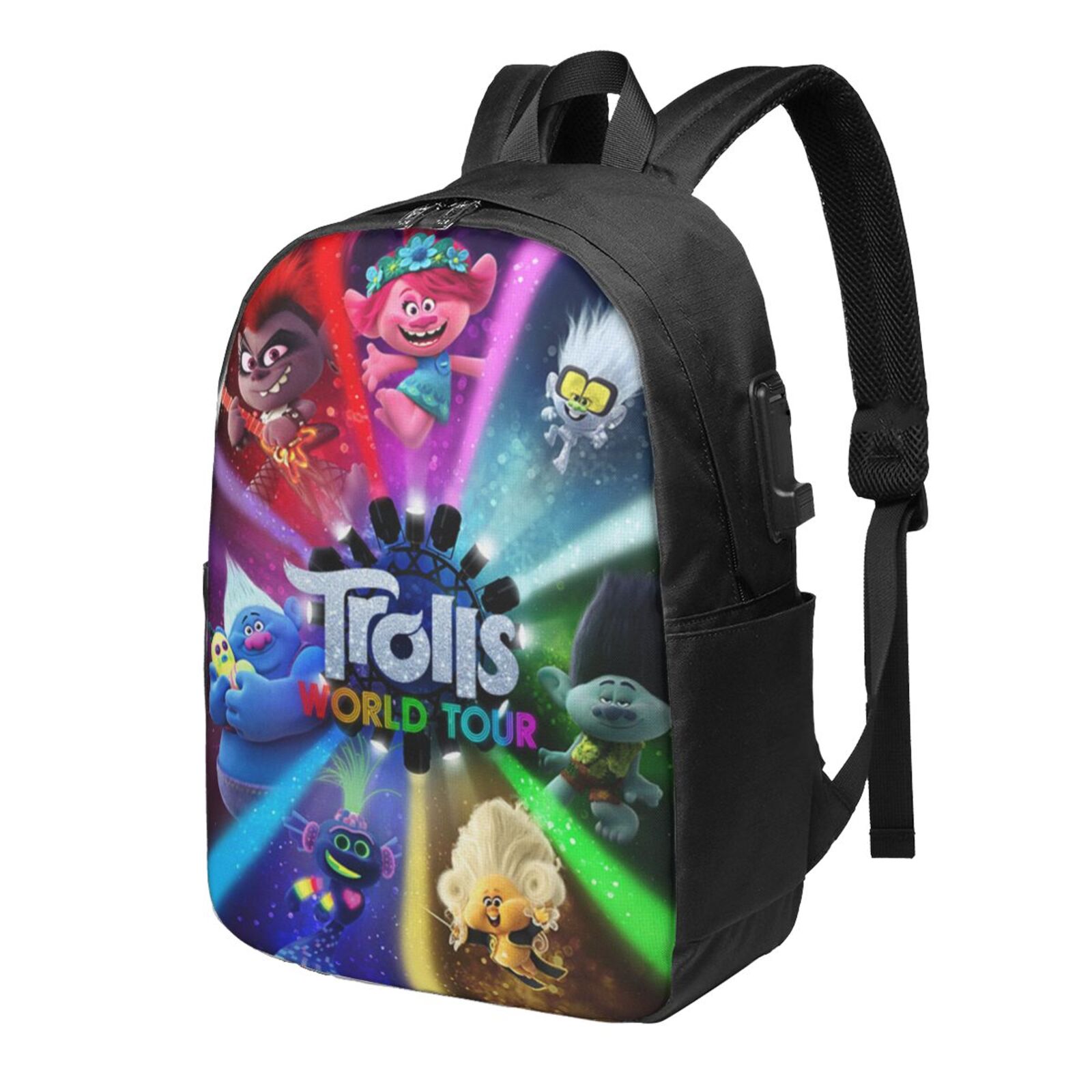 Fantasy Trolls World Tour Film Backpack Laptop Daypack School Bag ...