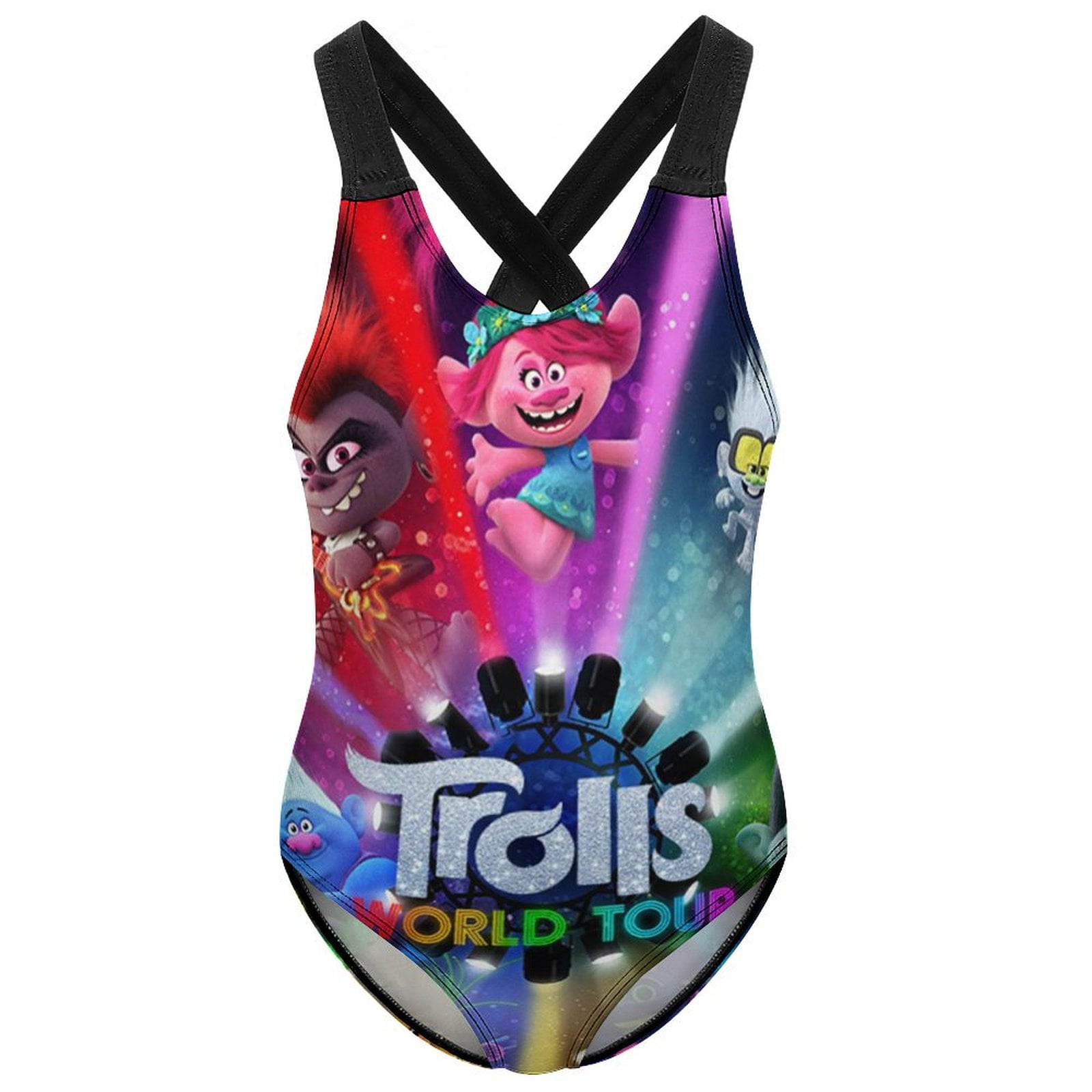 Fantasy Trolls World Tour Film Children's One-piece Swimsuit Summer ...