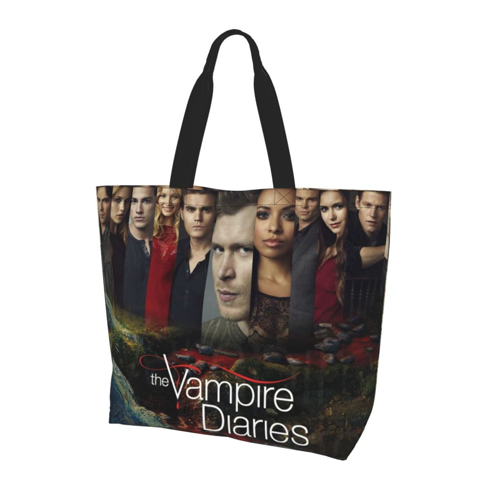 Fantasy Vampire Diaries Tote Bags Reusable Women Shoulder Bag Grocery ...
