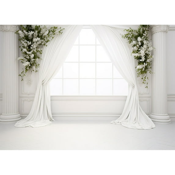 Fantasy Wedding Stage Photography Backdrops Flower Arch Background ...