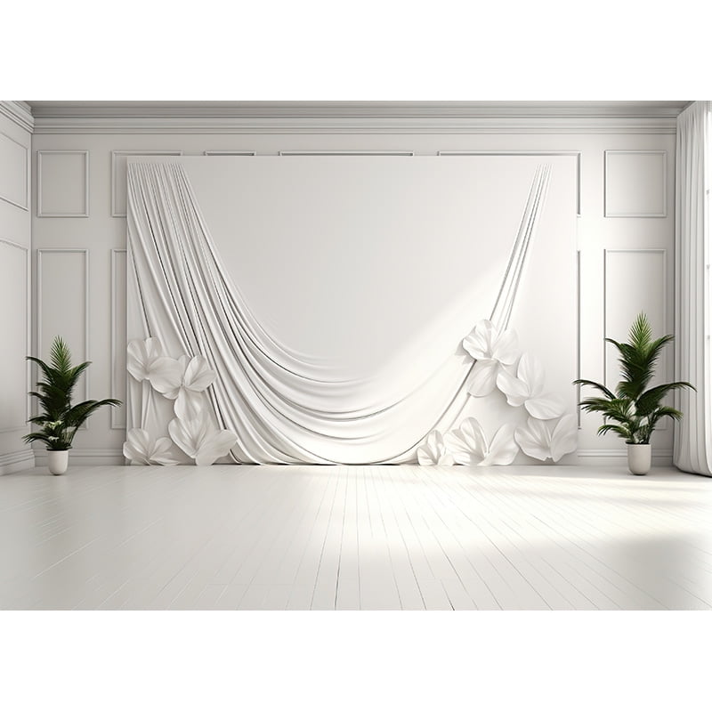 Fantasy Wedding Stage Photography Backdrops Flower Arch Background ...