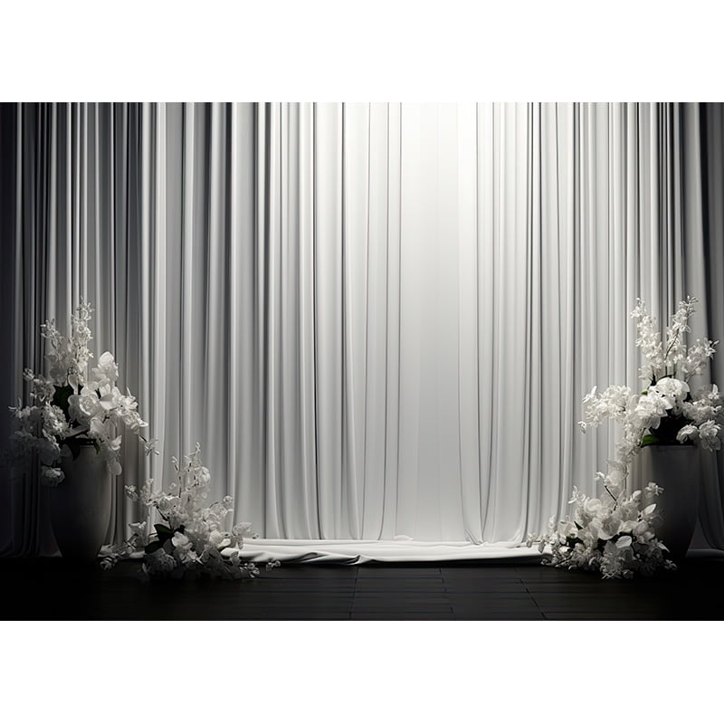 Fantasy Wedding Stage Photography Backdrops Flower Arch Background ...