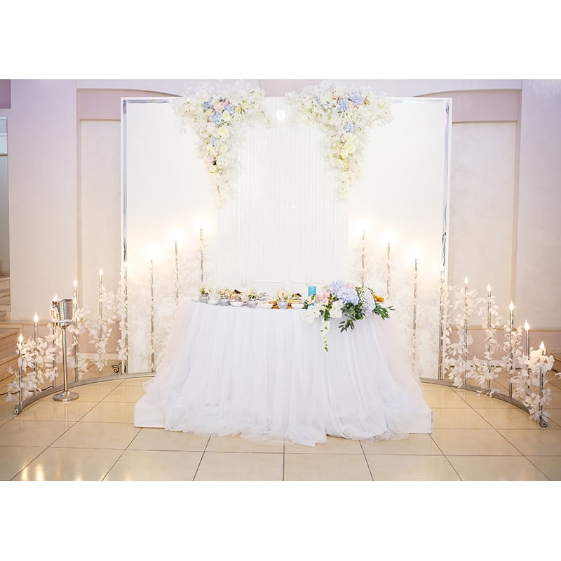 Fantasy Wedding Stage Photography Backdrops Flower Arch Background ...