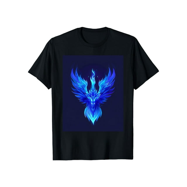 Fantasy Wings: Minimalist Flame Phoenix T-shirt - Walmart.com