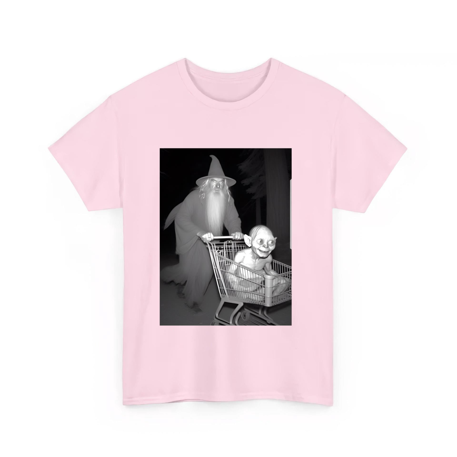 Fantasy Wizard Adventure Graphic Shirt, Funny Cart Scene Art, Size S ...