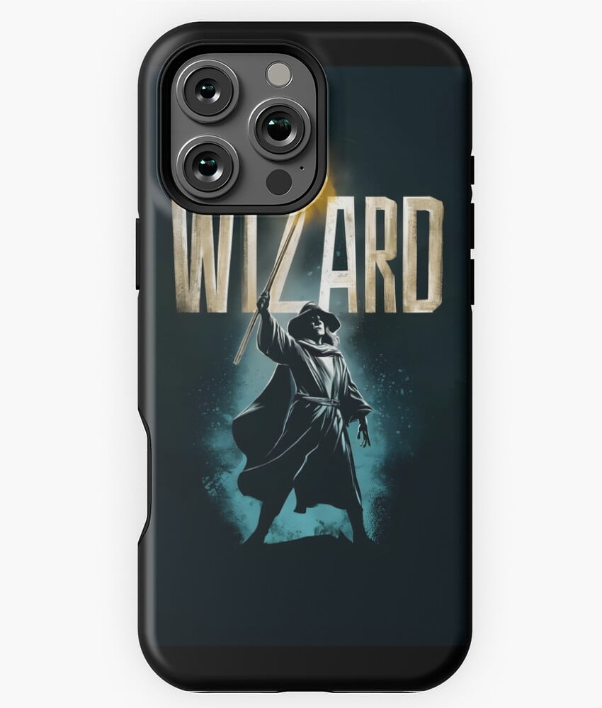 Fantasy Wizard Sorcerer Magic Staff Phone Case for iPhone 16 15 14 13 ...