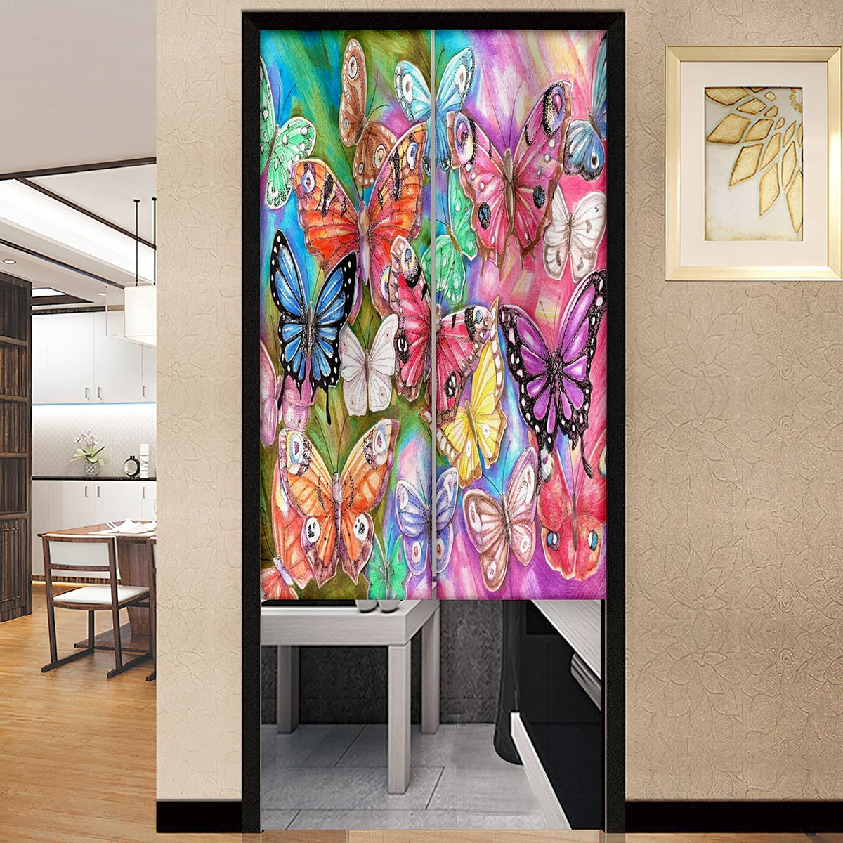 Fantasy Women Girl Butterfly Door Curtain Japanese Style Kitchen ...