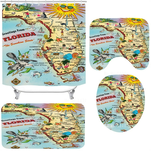 Fantasy World Magic Marauder Map Florida In The 70s Sunshine State ...