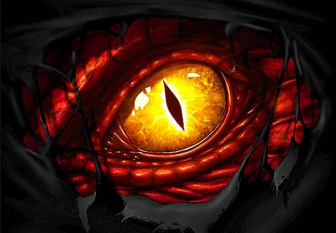 Fantasy World Tapestry Red Dragon Background Custom Birthday Backdrop ...