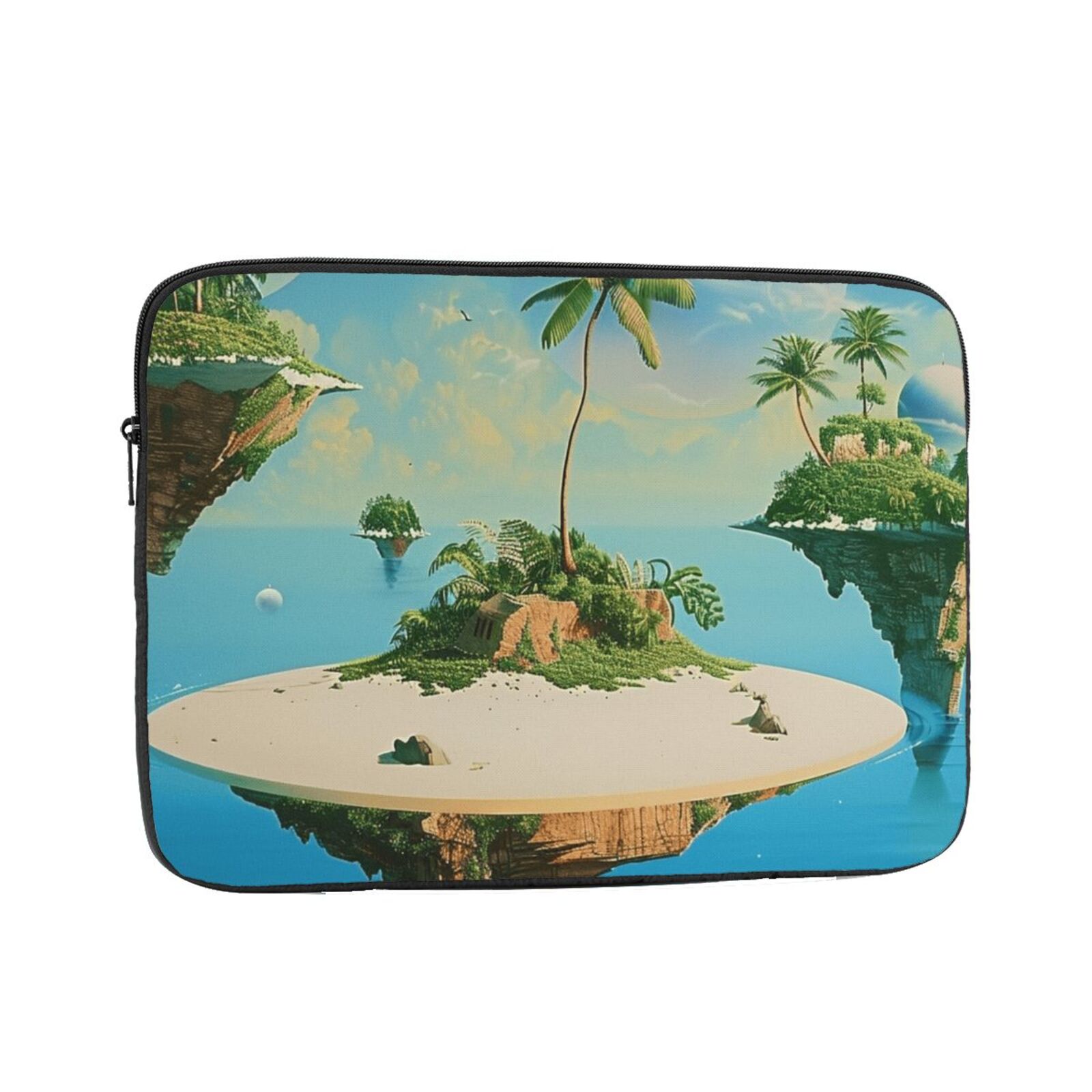 Fantasy building on the beach bottom rebound bubble buffer laptop ...