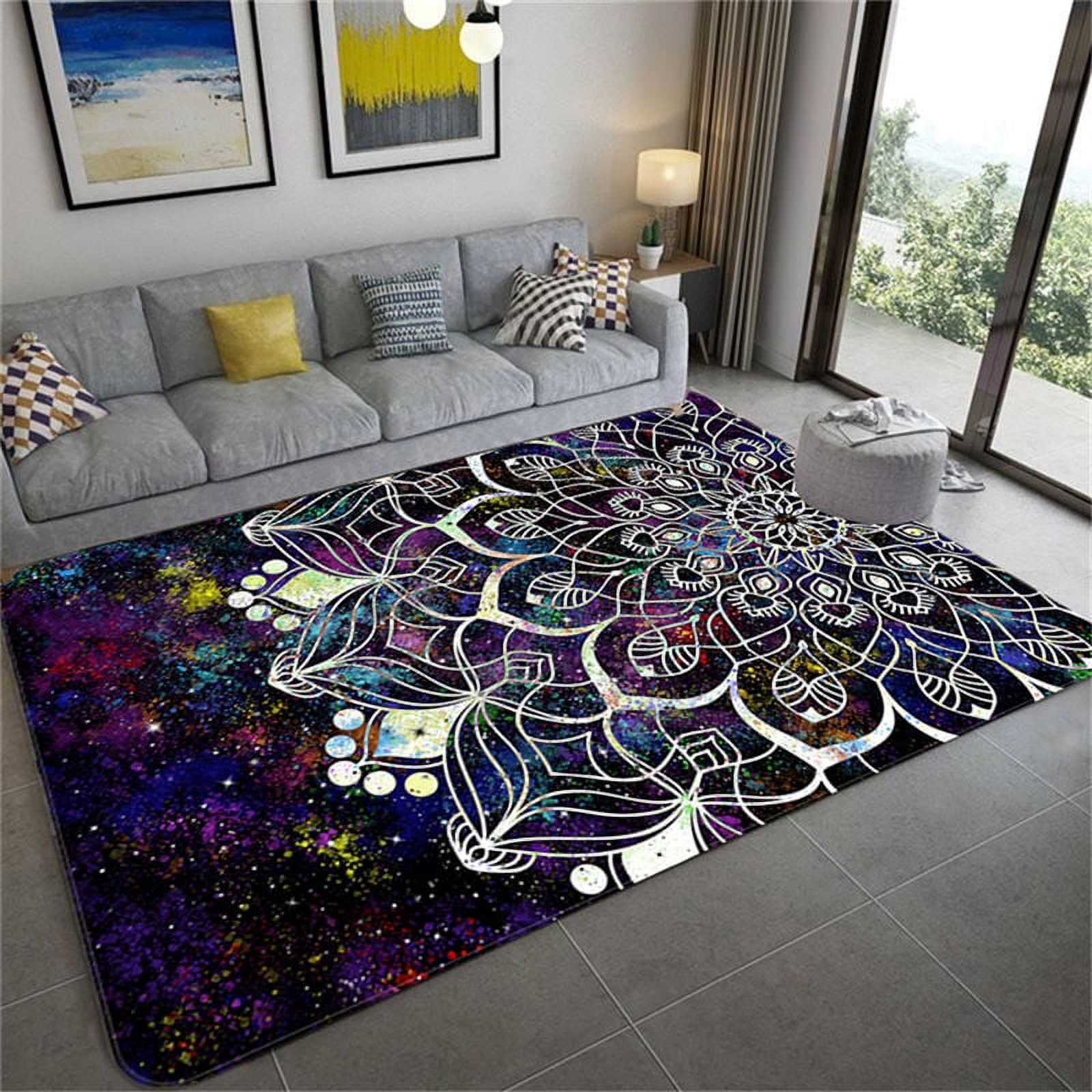 Fantasy color lotus pattern decorate carpet bedroom study balcony bath ...