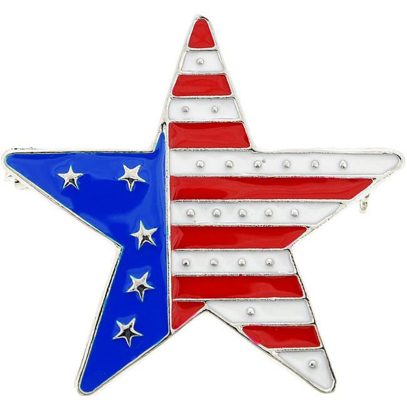 Fantasyard American Flag Star Patriotic Pin Brooch & Pendant - Walmart.com