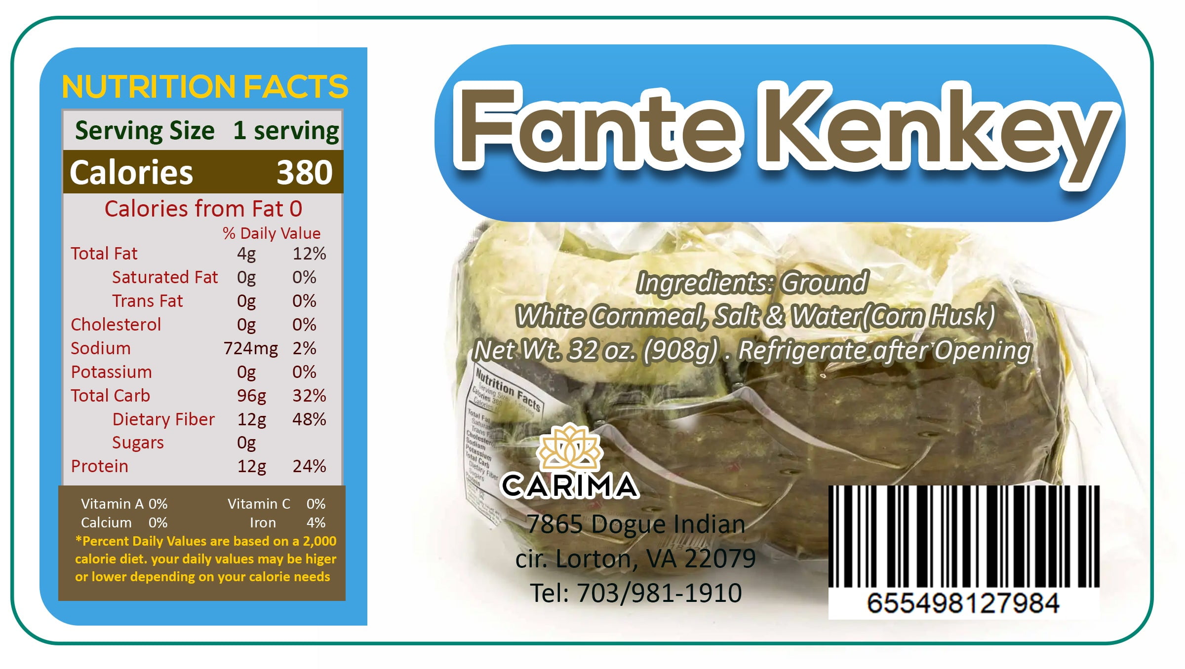 Fante kenkey 2 (Carima) - Walmart.com