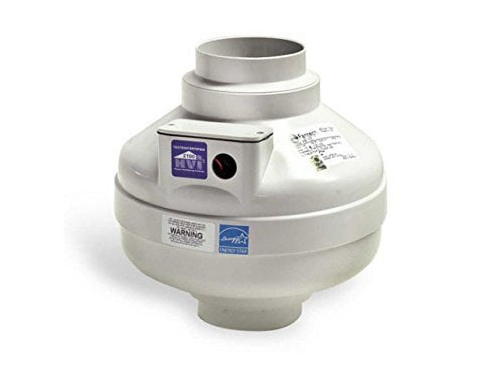 Fantech FR-150 6-Inch In-Line Centrifugal Duct Fan, 230 CFM, 115-Volt ...