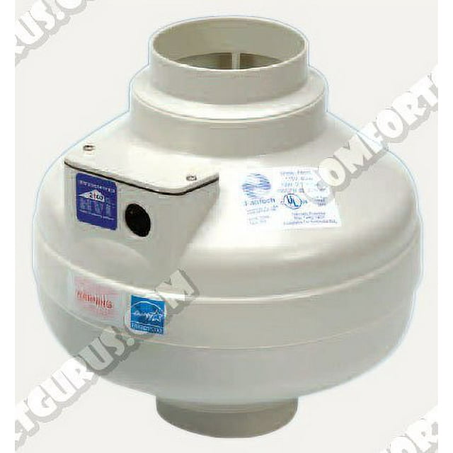 Fantech FR 200 Inline Centrifugal 8 Duct Fan Molded Housing 408 CFM by ...