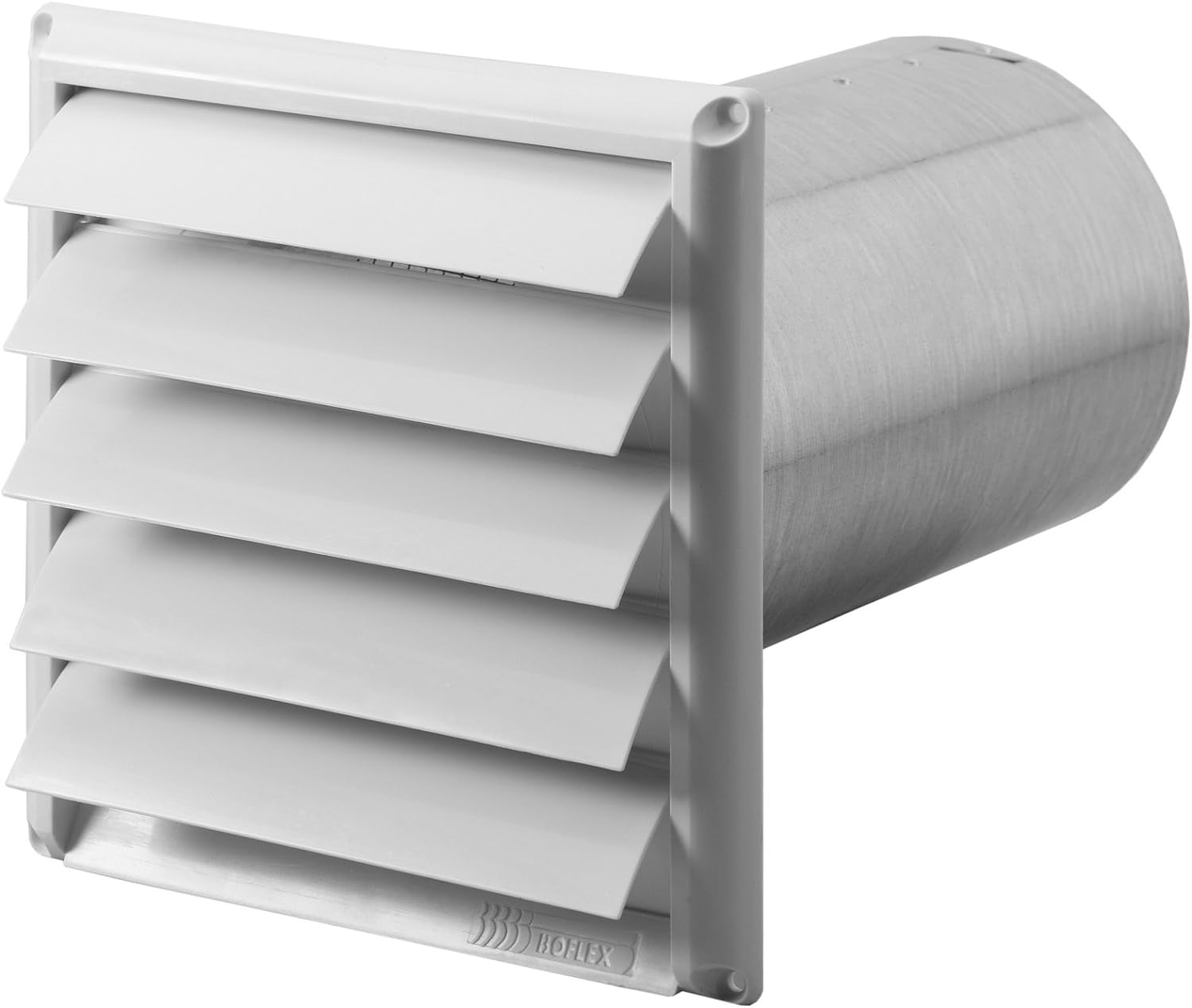 Fantech HS 6W Louvered Shutter with Tailpiece, 6" Round Duct - Walmart.com