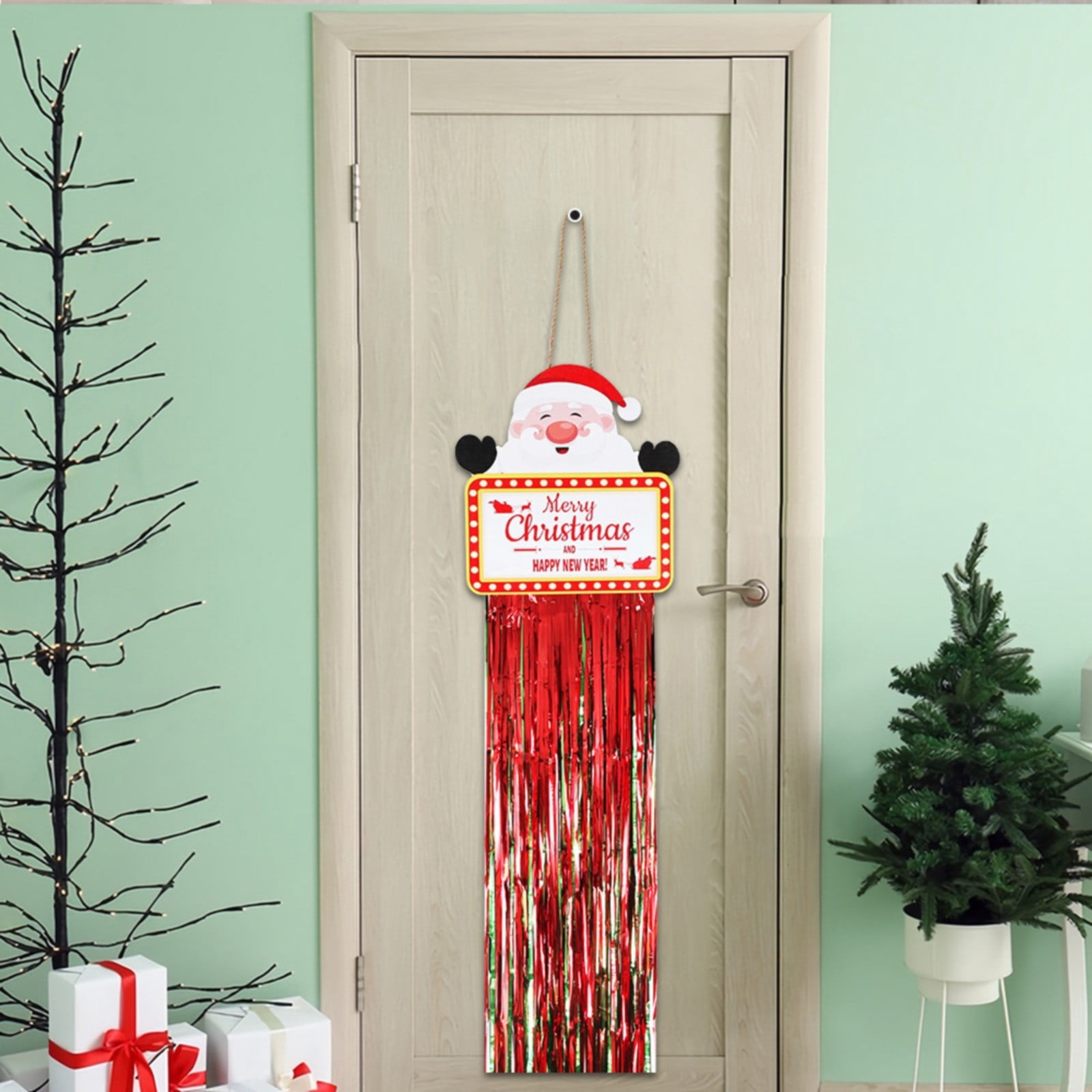Fanteecy Christmas Gifts Christmas Door Sign Christmas Welcome Door ...